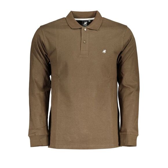U.S. Grand Polo | Shirts | Us Grand Polo Elegant Longsleeved Brown Polo ...